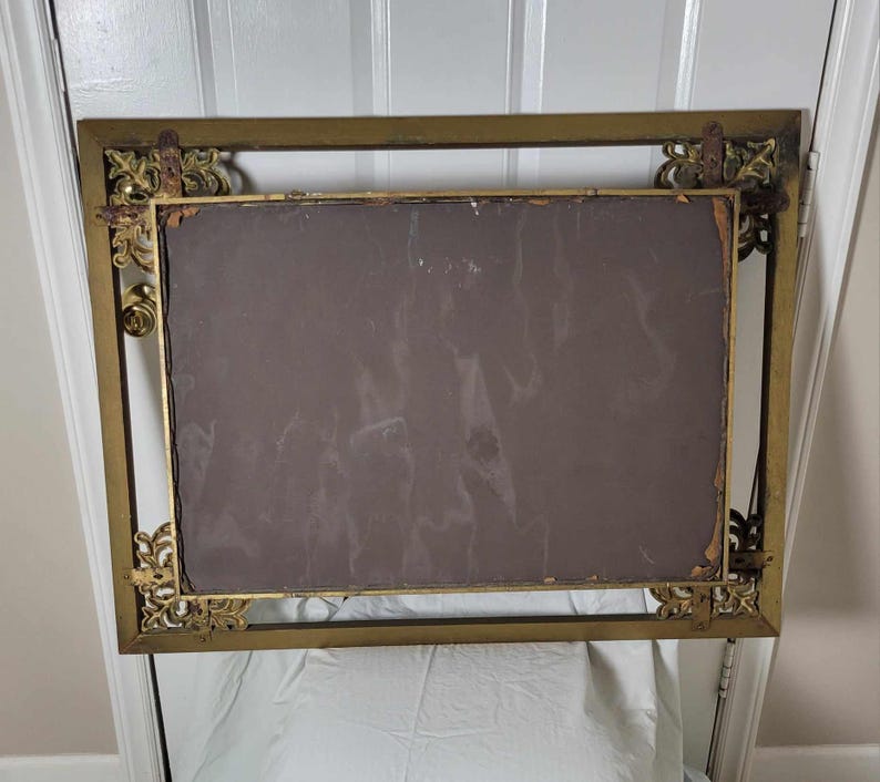 Gold Shadow Box Mirrored Knick Knack Display Shelving Unit, Ready to ...