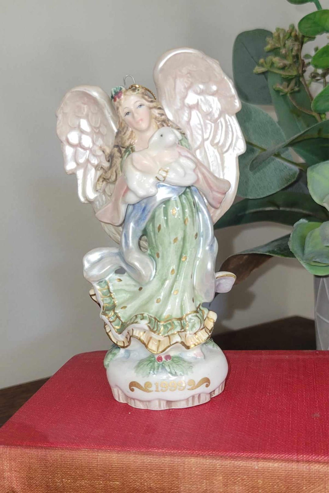 Fitz and Floyd Peaceful Kingdom Collectible Ornament. Angel With Lamb ...