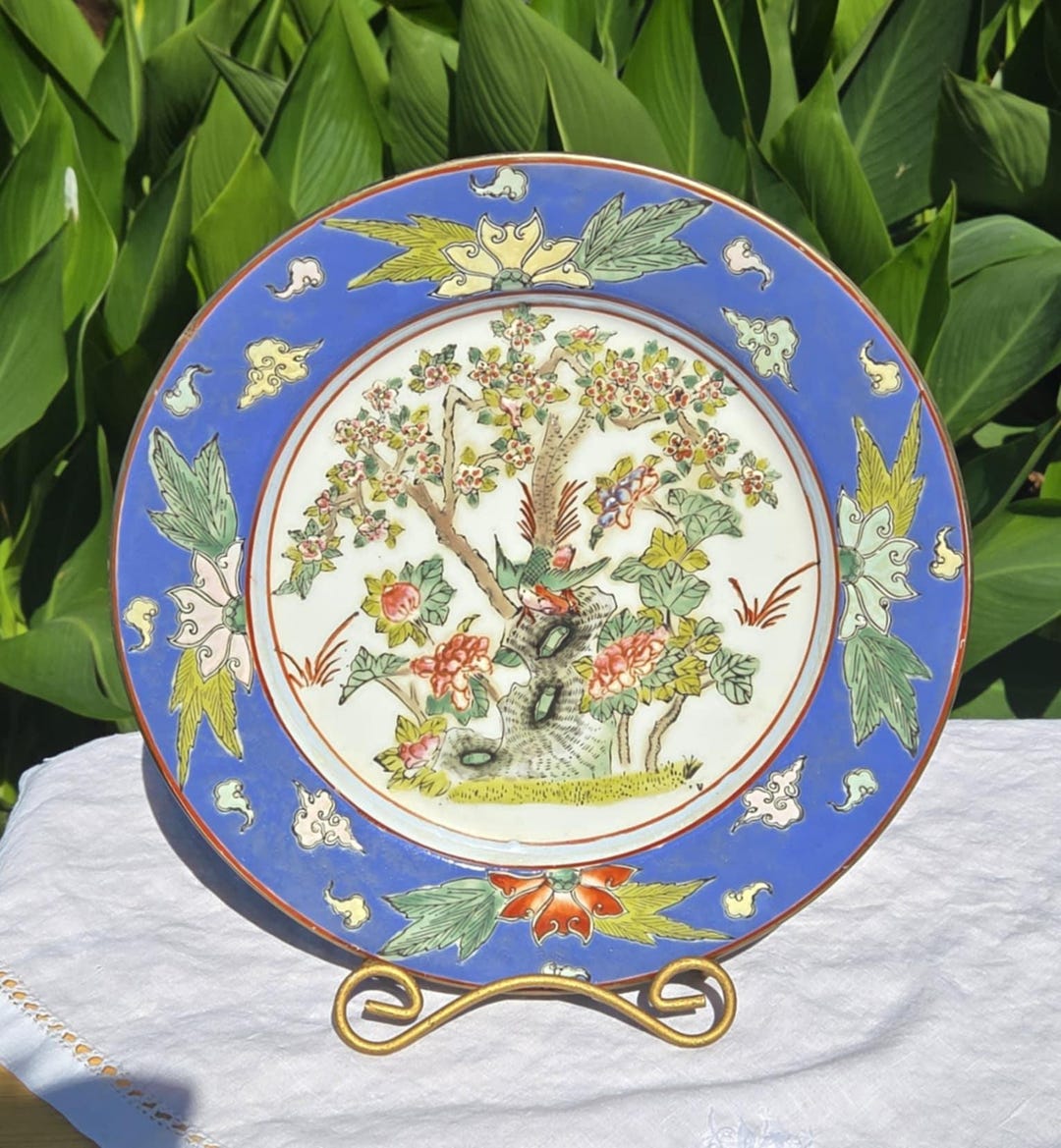 Antique Asian Macao Qing Tongzhi Plate. Circa 1862-1874. Rare Find! - Etsy
