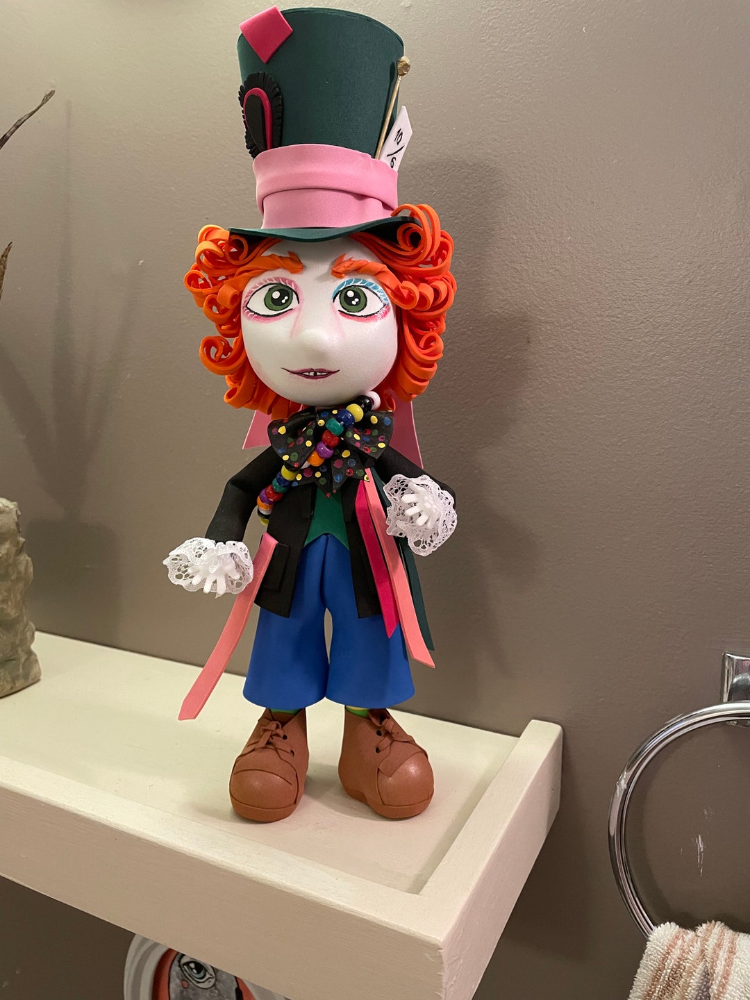 Mad Hadder Tall Styrofoam Covered Figure - Etsy