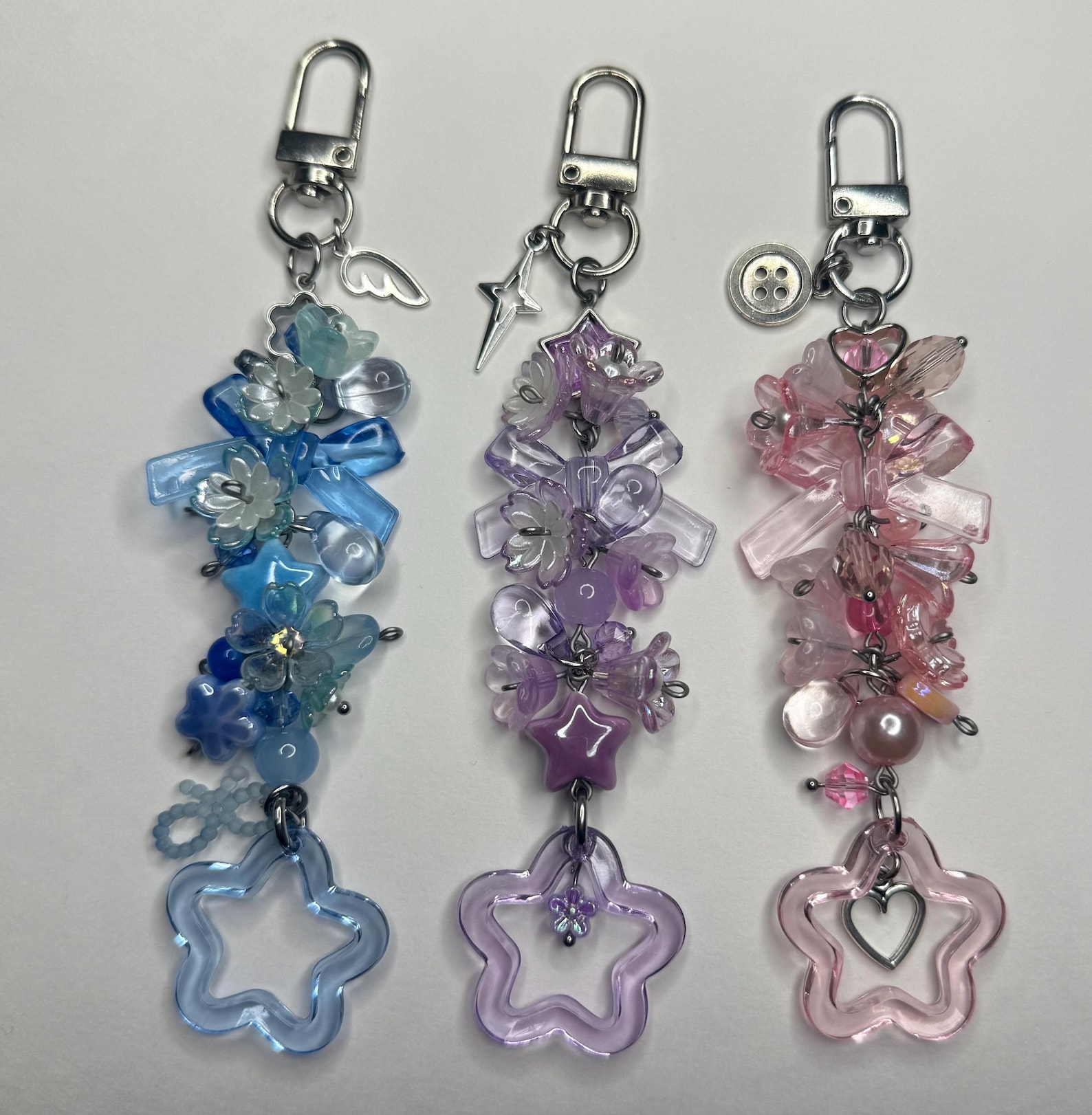 RGB CLUSTERS - Rainbow, Keychains, Cluster, Charms, Beads, Colorful ...