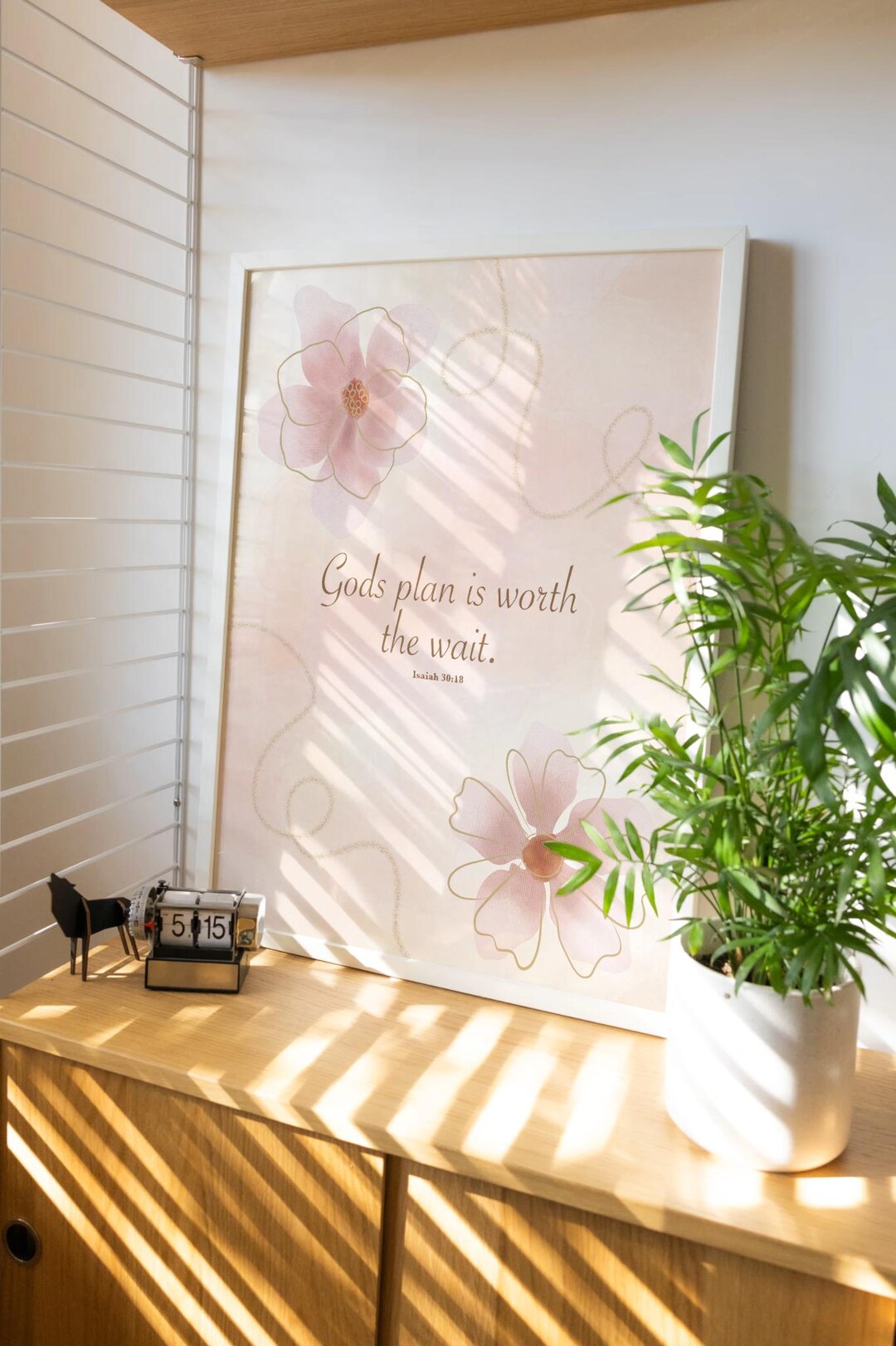 Faith Digital Art Poster, Christian Home Decor, Biblical Verse Print ...