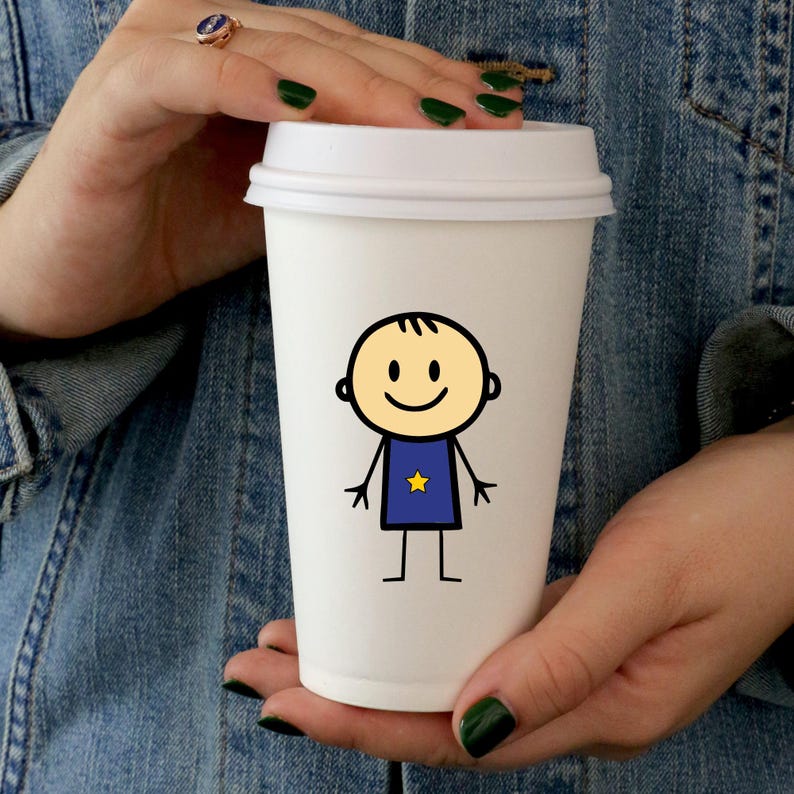 Stick Figures SVG Clipart: School Children, Stick Family (digital Files ...