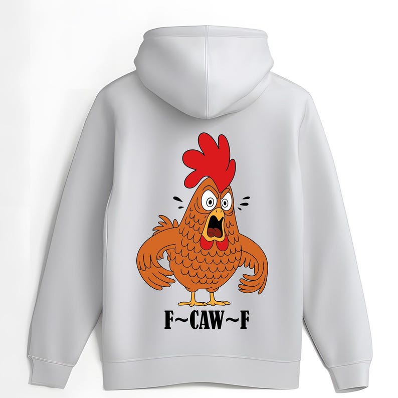 Funny F-caw-f Chicken Svg Bundle,crazy Rooster Meme Png, Screaming Hen ...