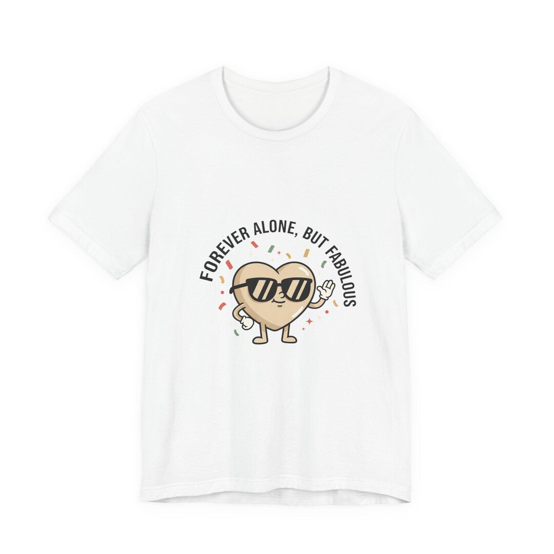 Forever Alone Heart Graphic Tee | Unisex T-shirt - Etsy