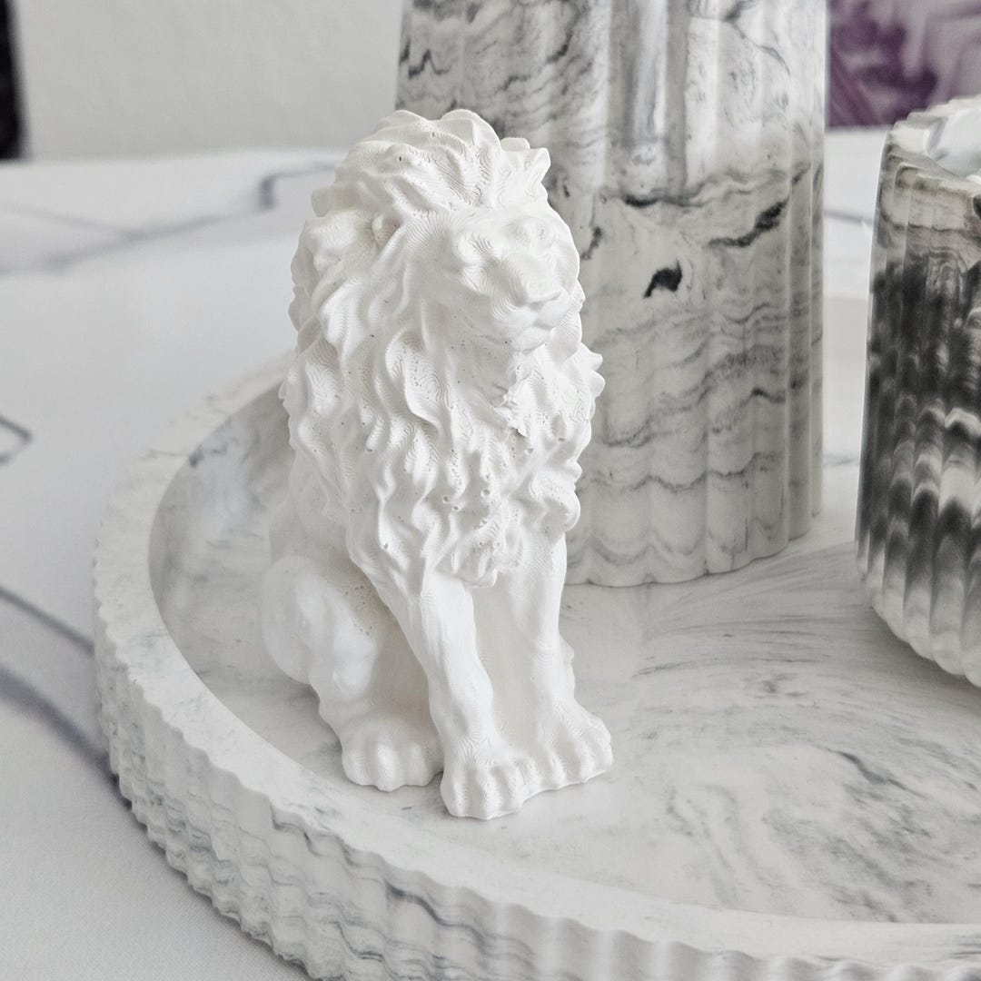 Lion Sculpture Lion Statue Lion Figurine Lion Decor Animal Figurine ...