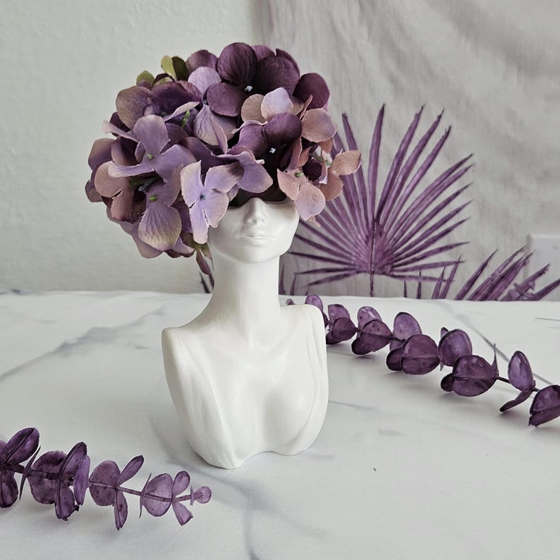 Woman Vase Woman Bust Vase Woman Body Vase Woman Face Vase Body Planter ...