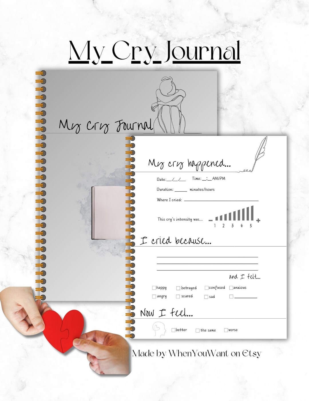 My Crying Journal Book as Printable or Template - Etsy