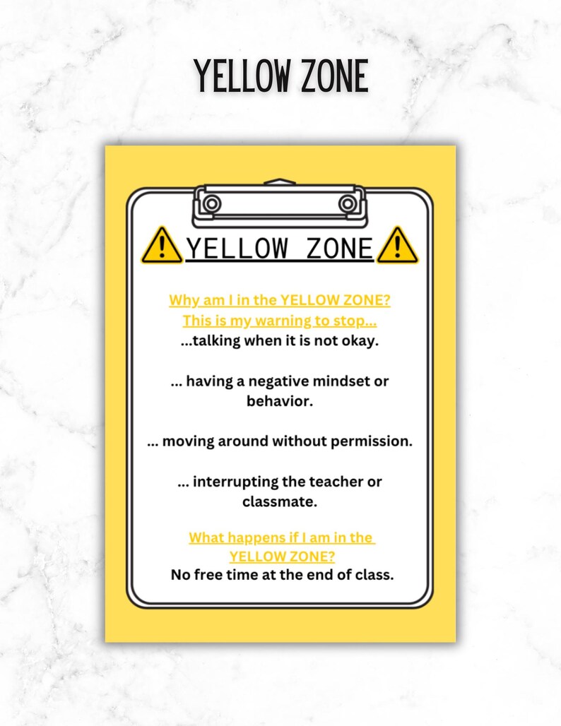 Elementary Classroom Stop Light Behavior Chart Incentive Posters Red ...