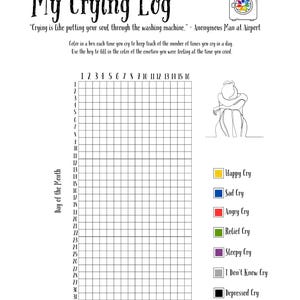 My Crying Log and Tracker Printable - Etsy