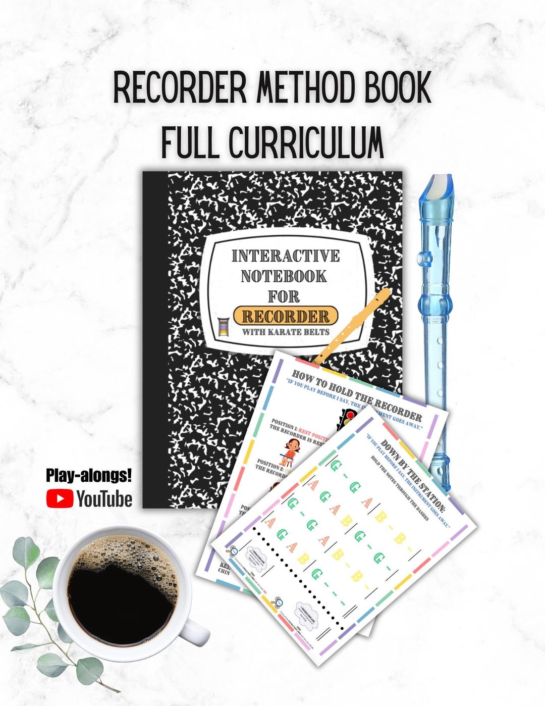 Recorder Interactive Method Book Digital Download Instrument Music ...
