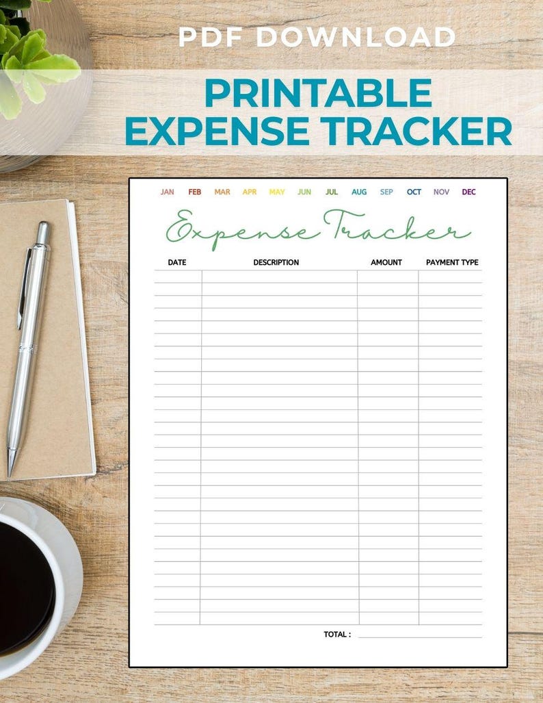 Printable Monthly Expense Tracker - Etsy