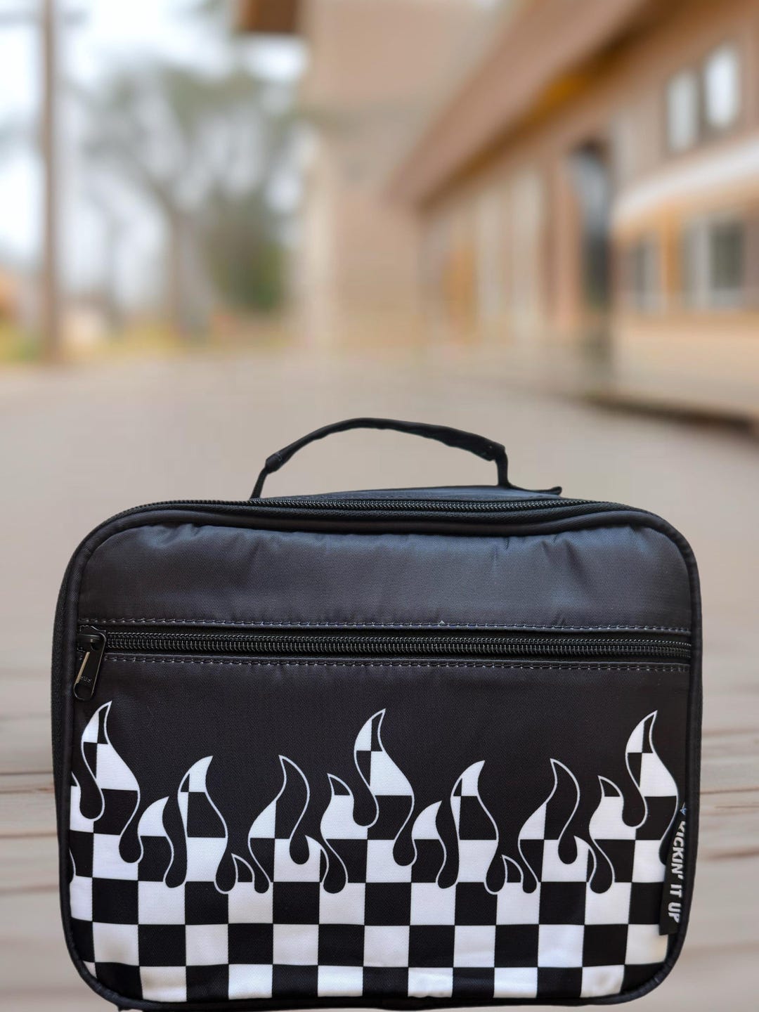 Checker Flames Lunch Box - Etsy