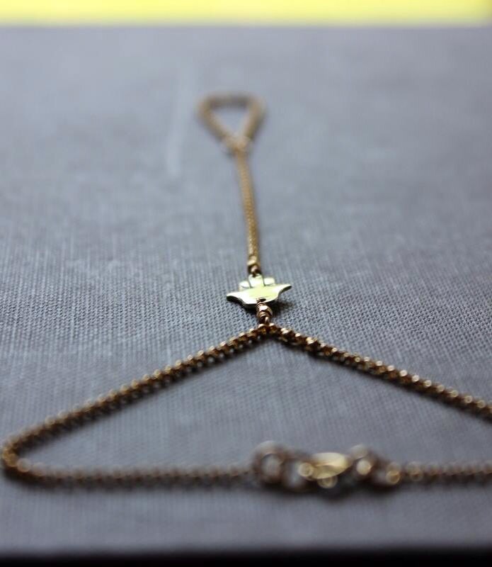 Hamsa Hand Chain 14K Goldfilled and Silver Hamsa Bracelet | Etsy