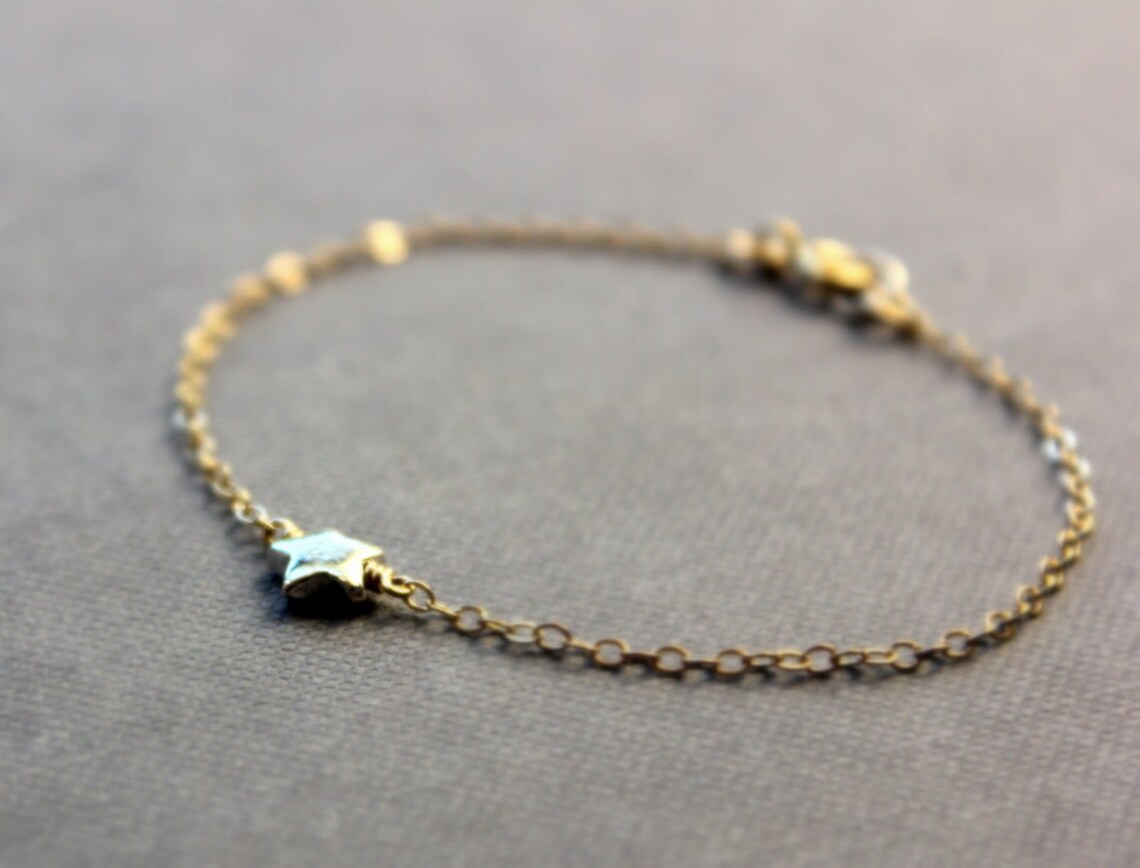 Little Star Bracelet 14K Goldfilled and Silver - Etsy