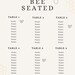 Please Bee Seated - Seating Chart Template - Etsy