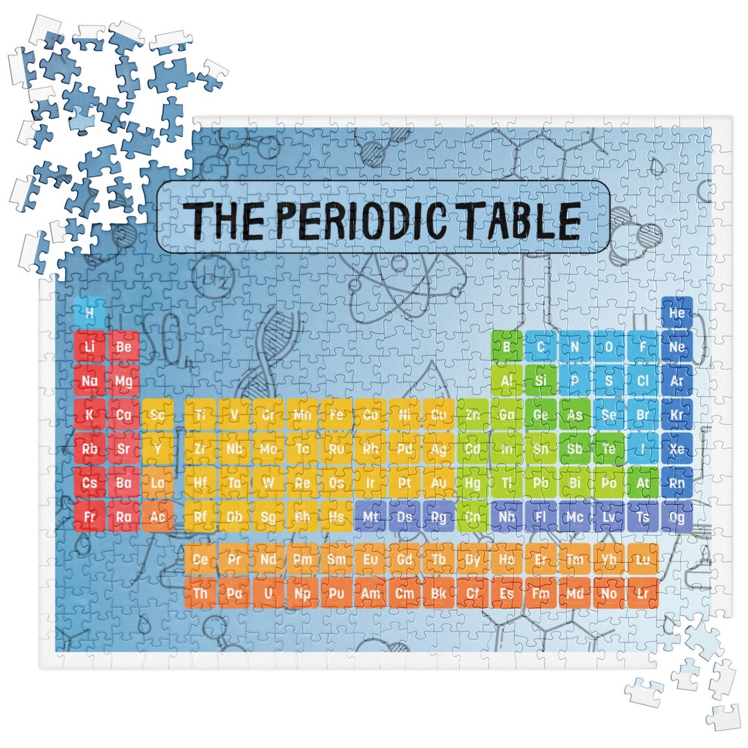 Periodic Table Puzzle - Etsy