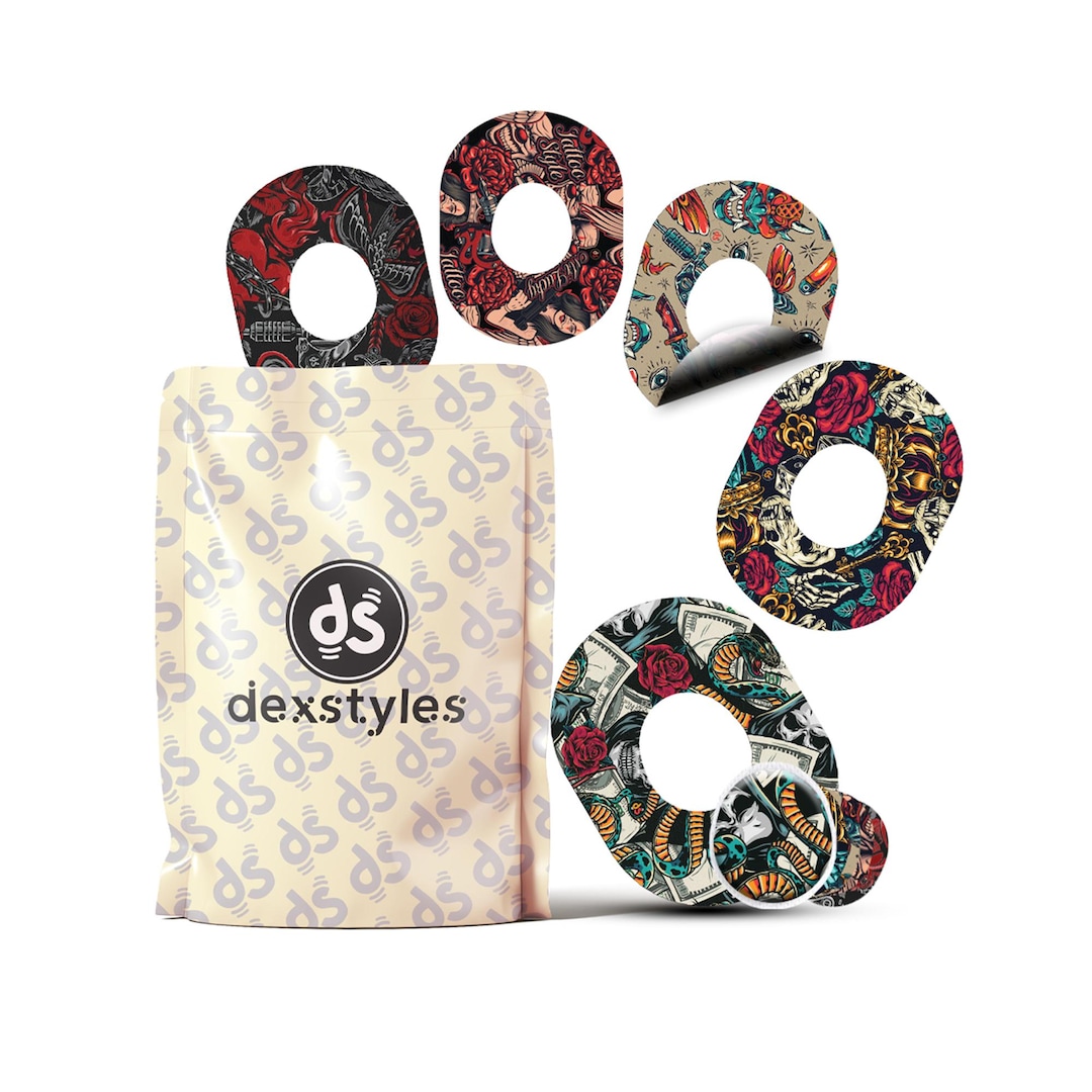 Dexcom G7 Waterproof Adhesive Patches– Dexstyles Tattoo Tribe Design ...