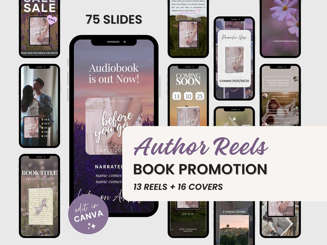 Author Reel Instagram Video Romance Writer Canva Templates Instagram ...