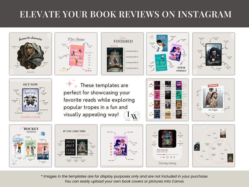 Bookstagram Book Trope Book Review Template Bookstagram Trope Beige ...
