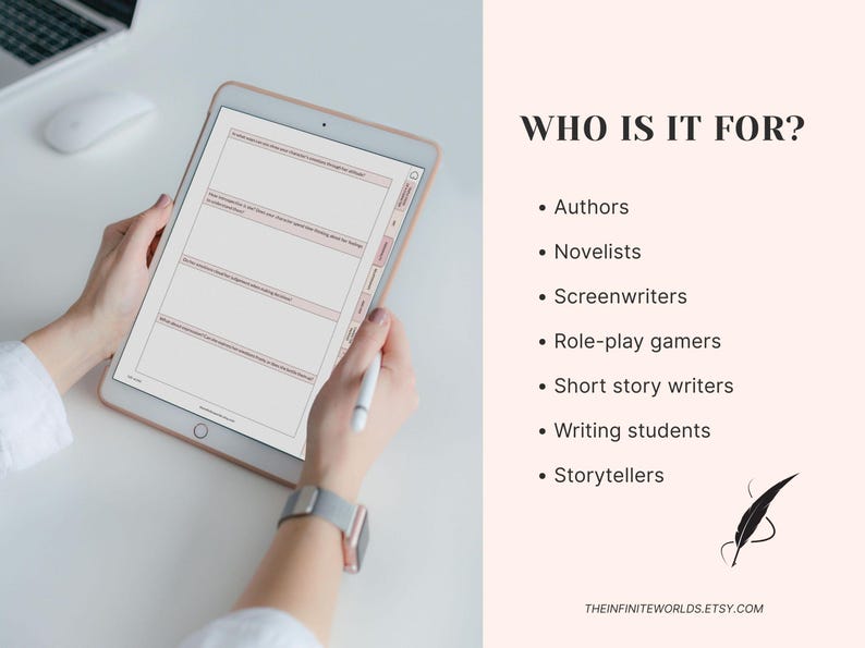Character Workbook Digital Printable Character Planner Novel Writing ...