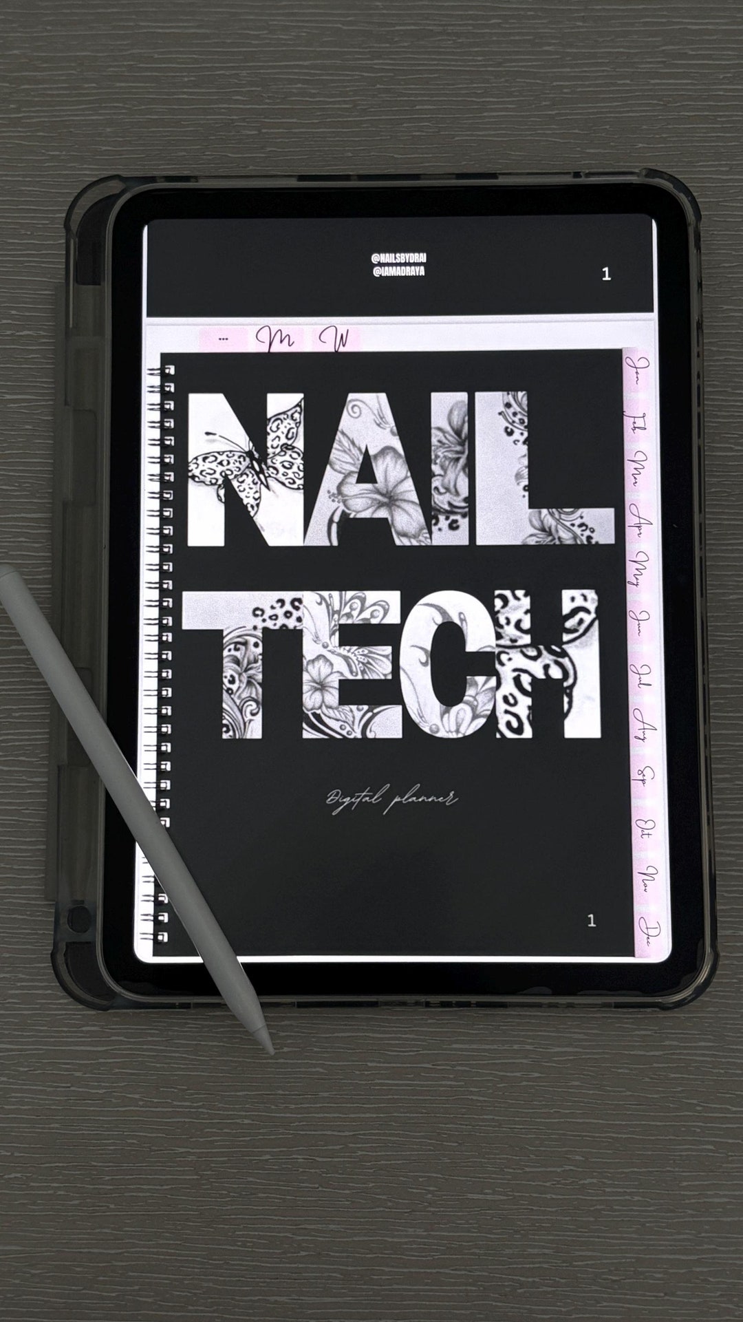 Nail Tech Digital Planning Diary: Monthly & Weekly - Etsy