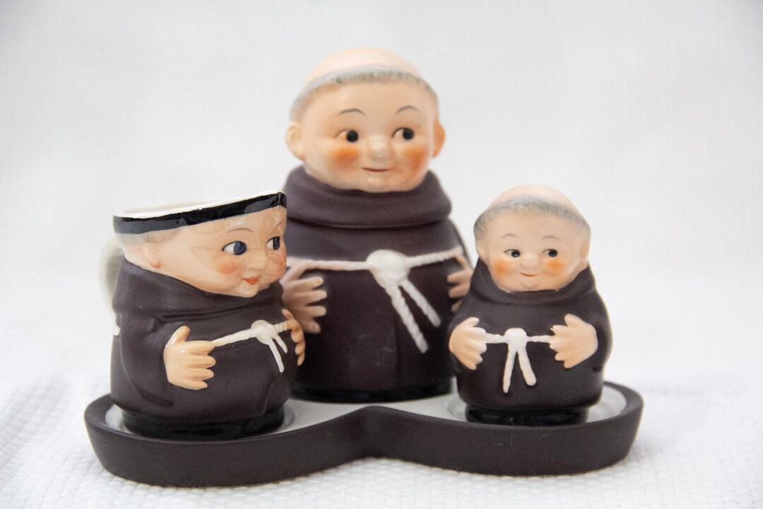Vintage Goebel Monk Dishes Lot - Etsy