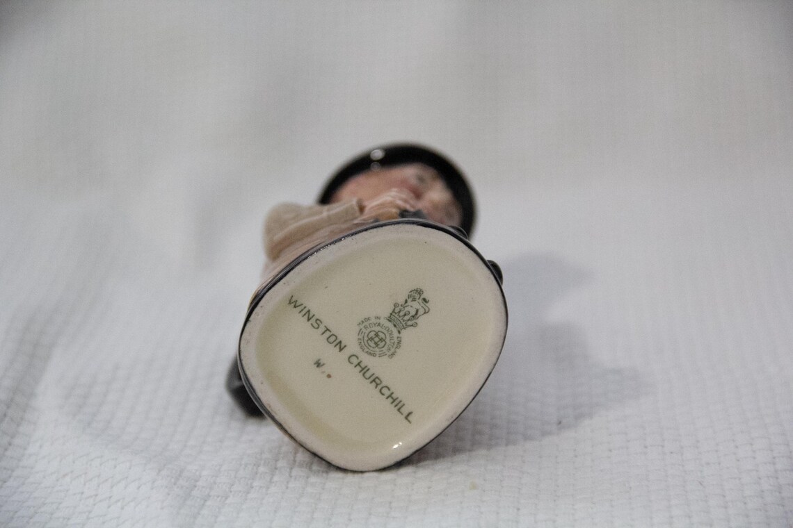 Vintage Royal Doulton Mini Toby Jug "winston Churchill" - Etsy