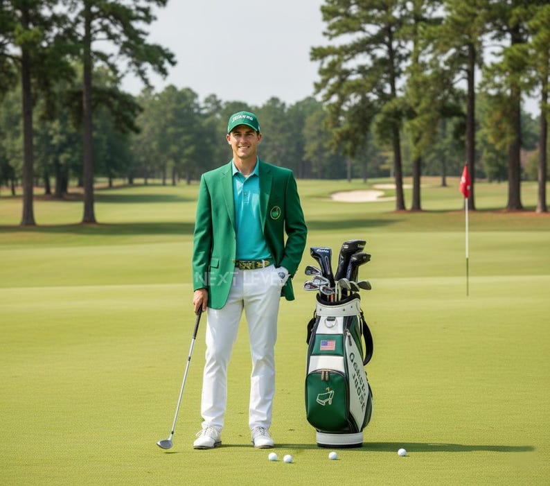 Master Green Blazer: Golf Champion Style Gold Button Jacket Sports Coat ...
