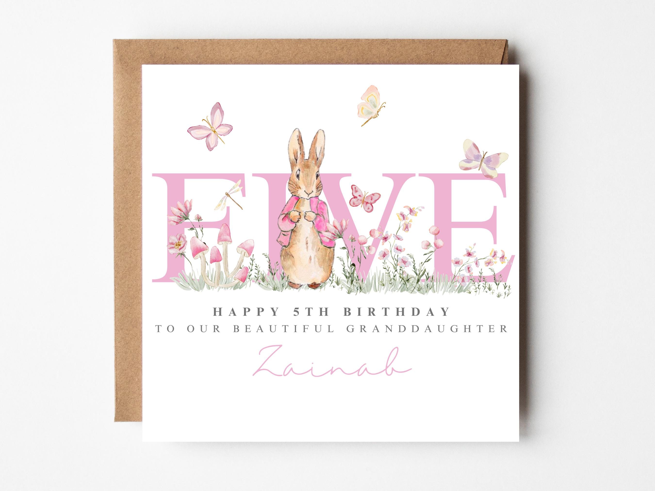 Peter Rabbit Birthday Card | 1st 2nd 3rd 4th Birthday Any Age | Card ...