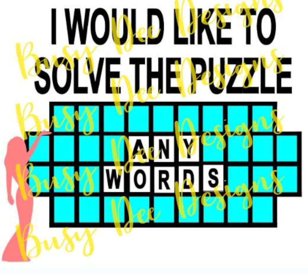 Word Game SVG You Customize With Any Words You Choose Digital Cut File ...