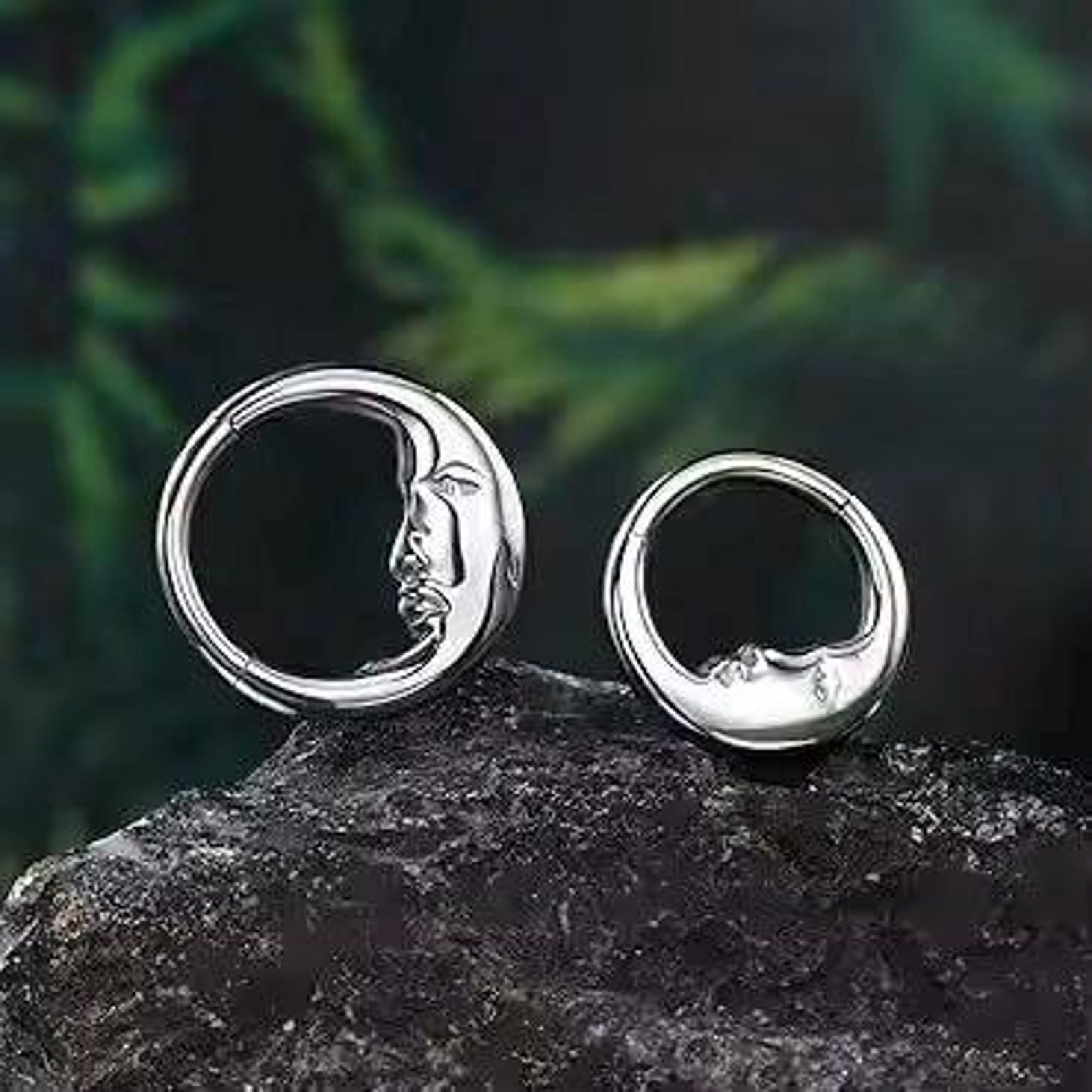 Moon-shaped Septum Ring; Celestial Style to Showcase Your Flair ...