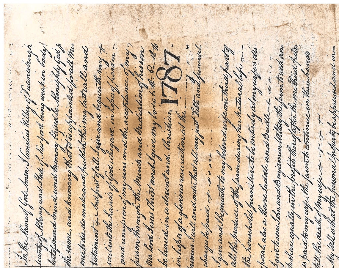 1787 Vintage Papers - Etsy