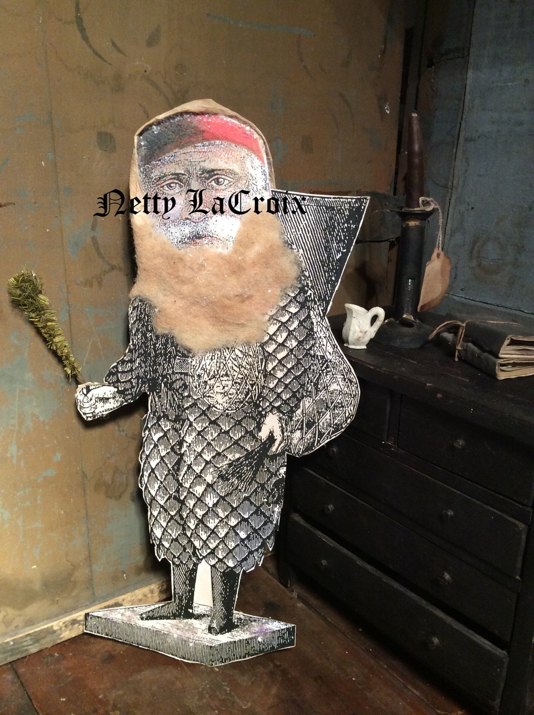 Pinecone Santa - Etsy