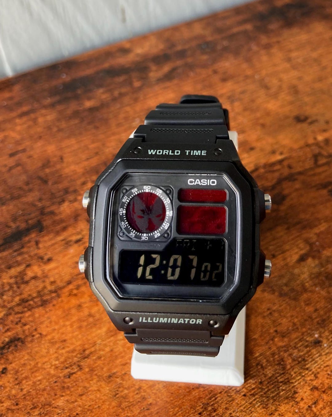Custom Deadpool Casio Ae1200 - Etsy