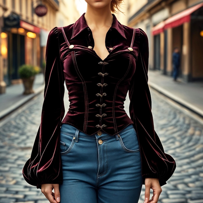 Gothic Blouse - Etsy