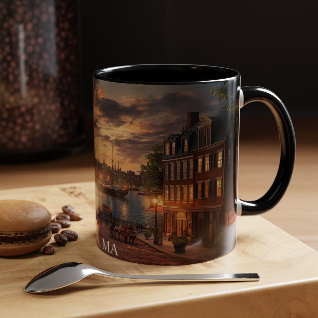 Boston Coffee Mug Design Gift for Travel Lover Tea Cup Gift for Him ...