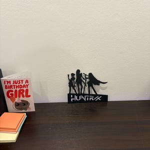 HUNTRIX K-pop Demon Hunters Wall Art | 3D Printed Desk Decor | Anime ...
