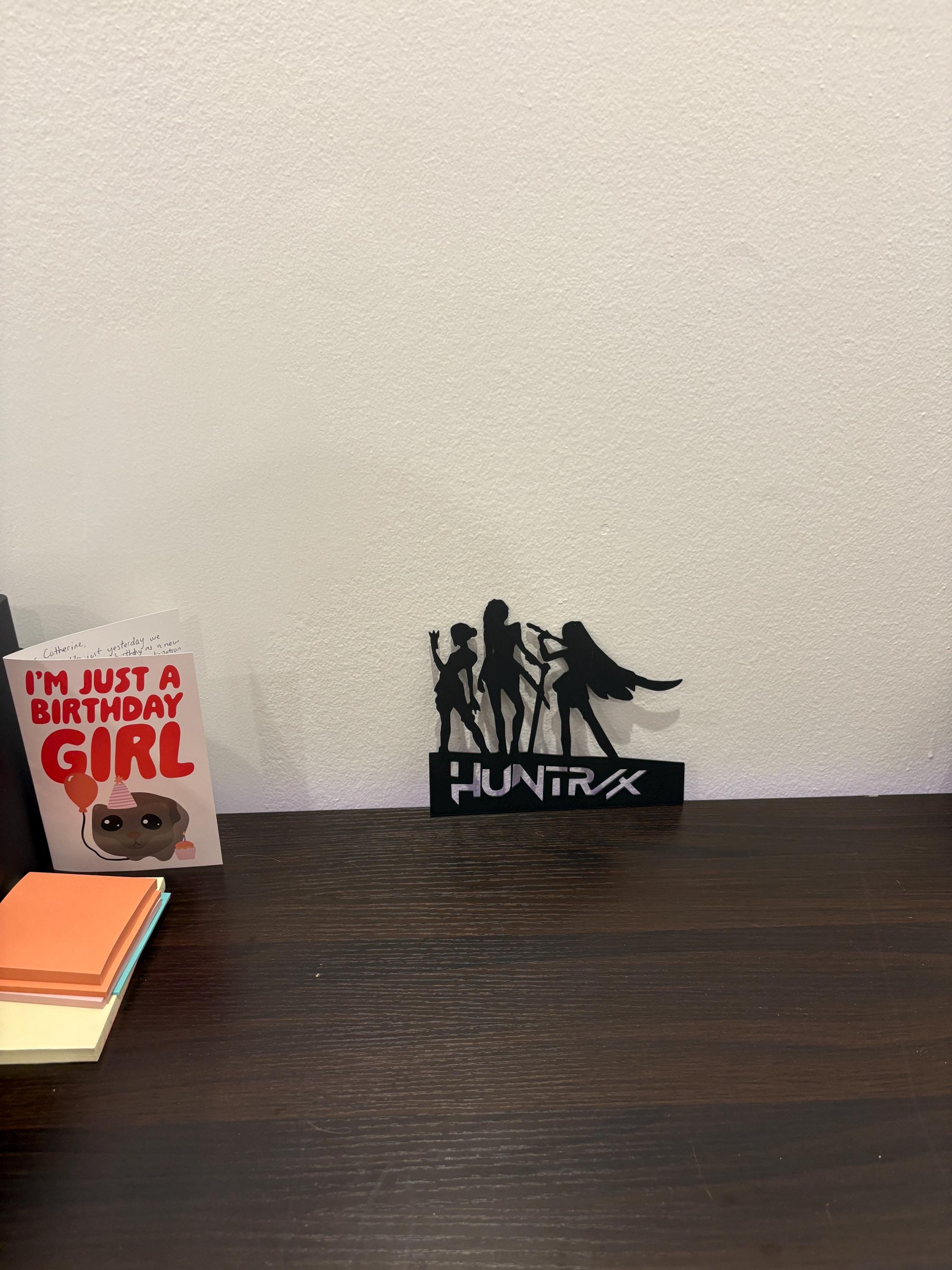 HUNTRIX K-pop Demon Hunters Wall Art | 3D Printed Desk Decor | Anime ...