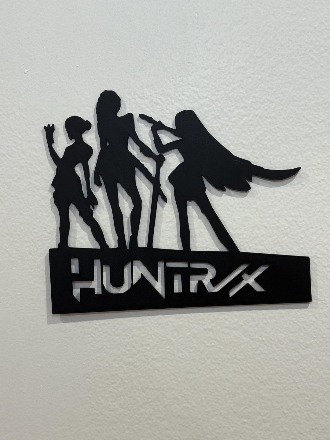 HUNTRIX K-pop Demon Hunters Wall Art | 3D Printed Desk Decor | Anime ...