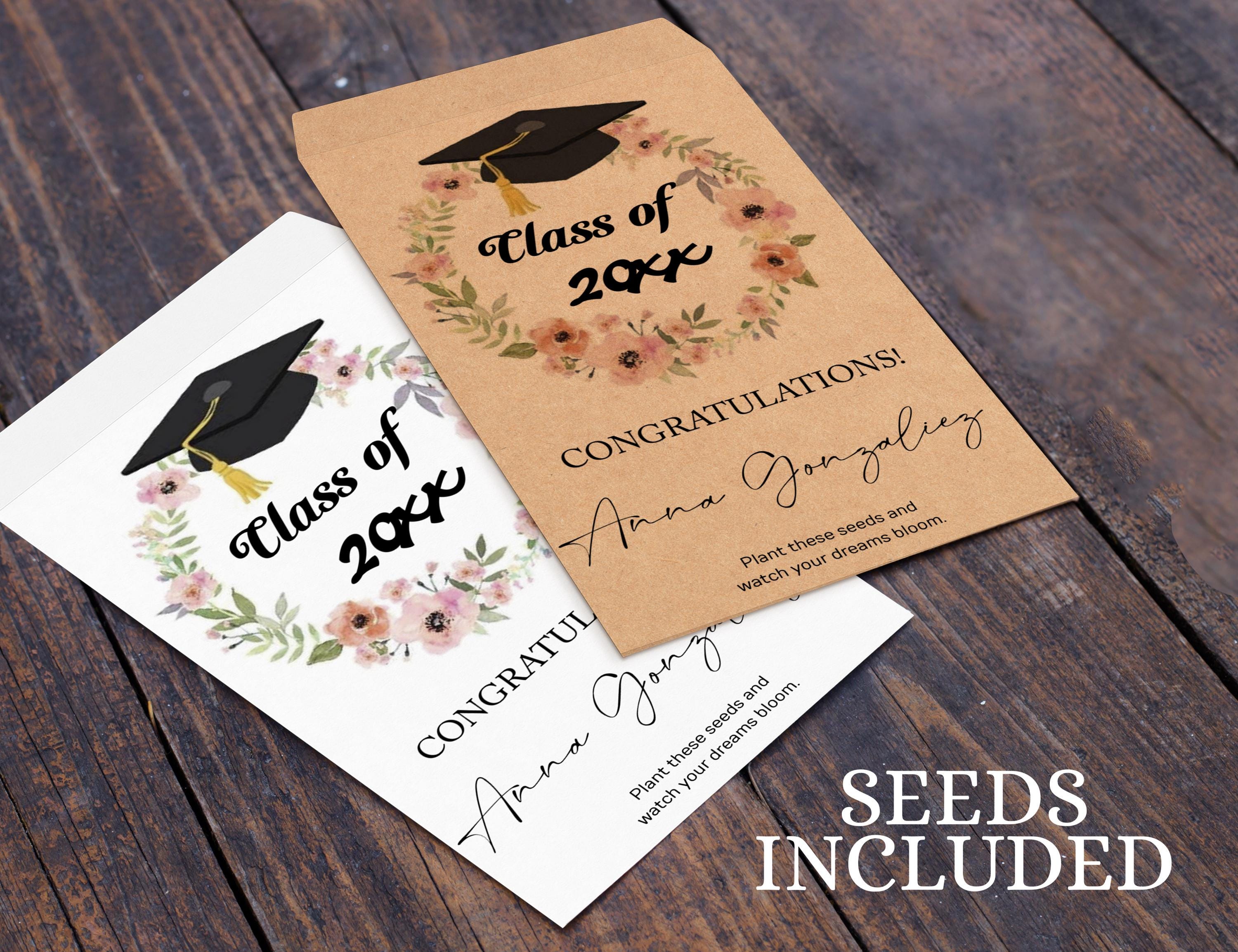 Custom Graduation Seed Packets/graduation Seed Packets for Thank You ...