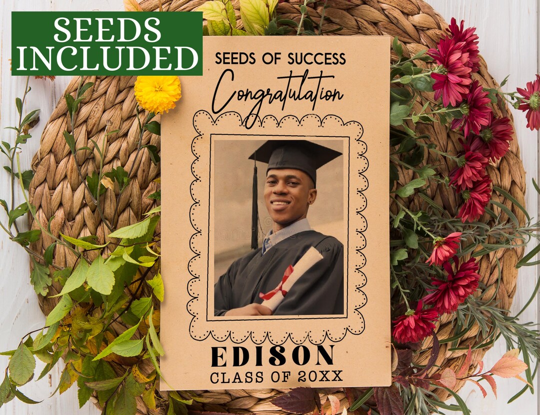 Photo Seeds of Success Graduation Packets, Congrats Grad Gift Seed ...