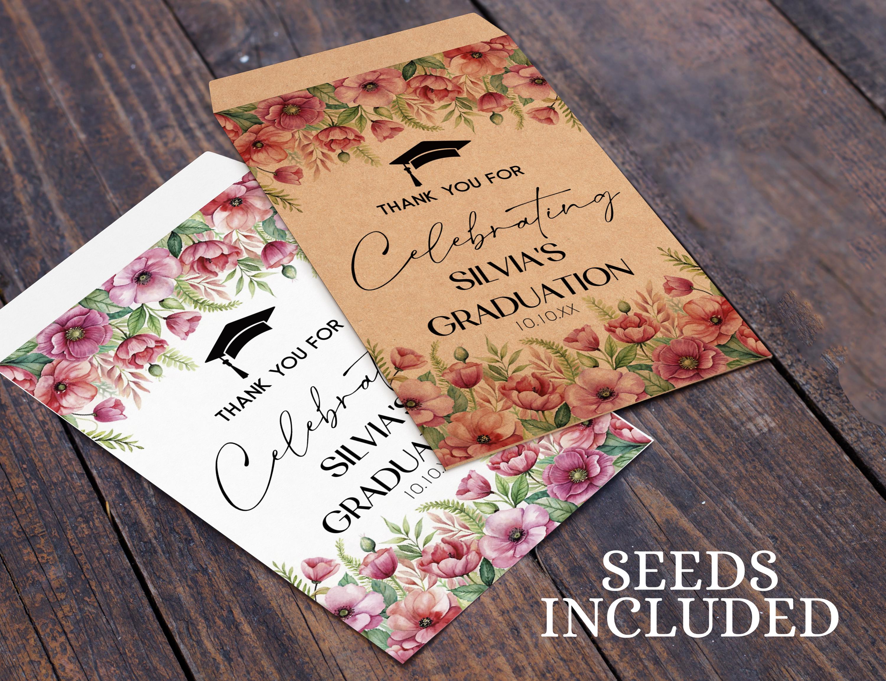 Custom Graduation Seed Packets/graduation Seed Packets for Thank You ...
