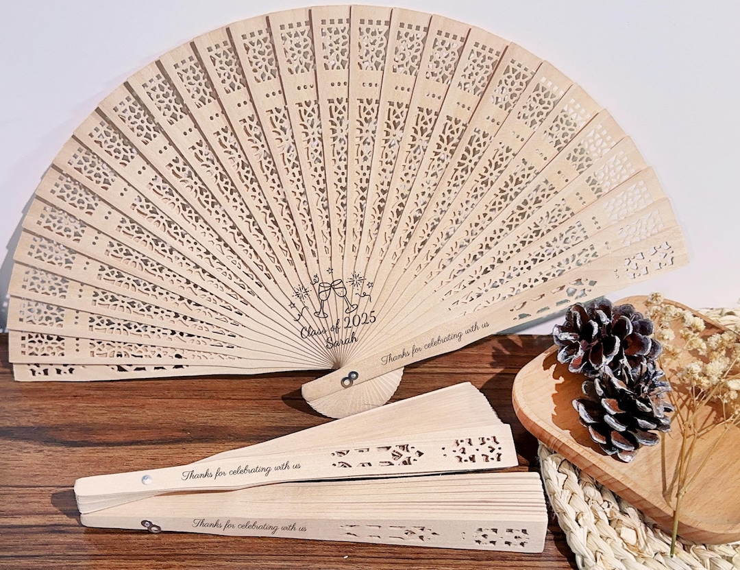Bulk Custom Graduation Fans, Personalized Folding Fan Gift for ...