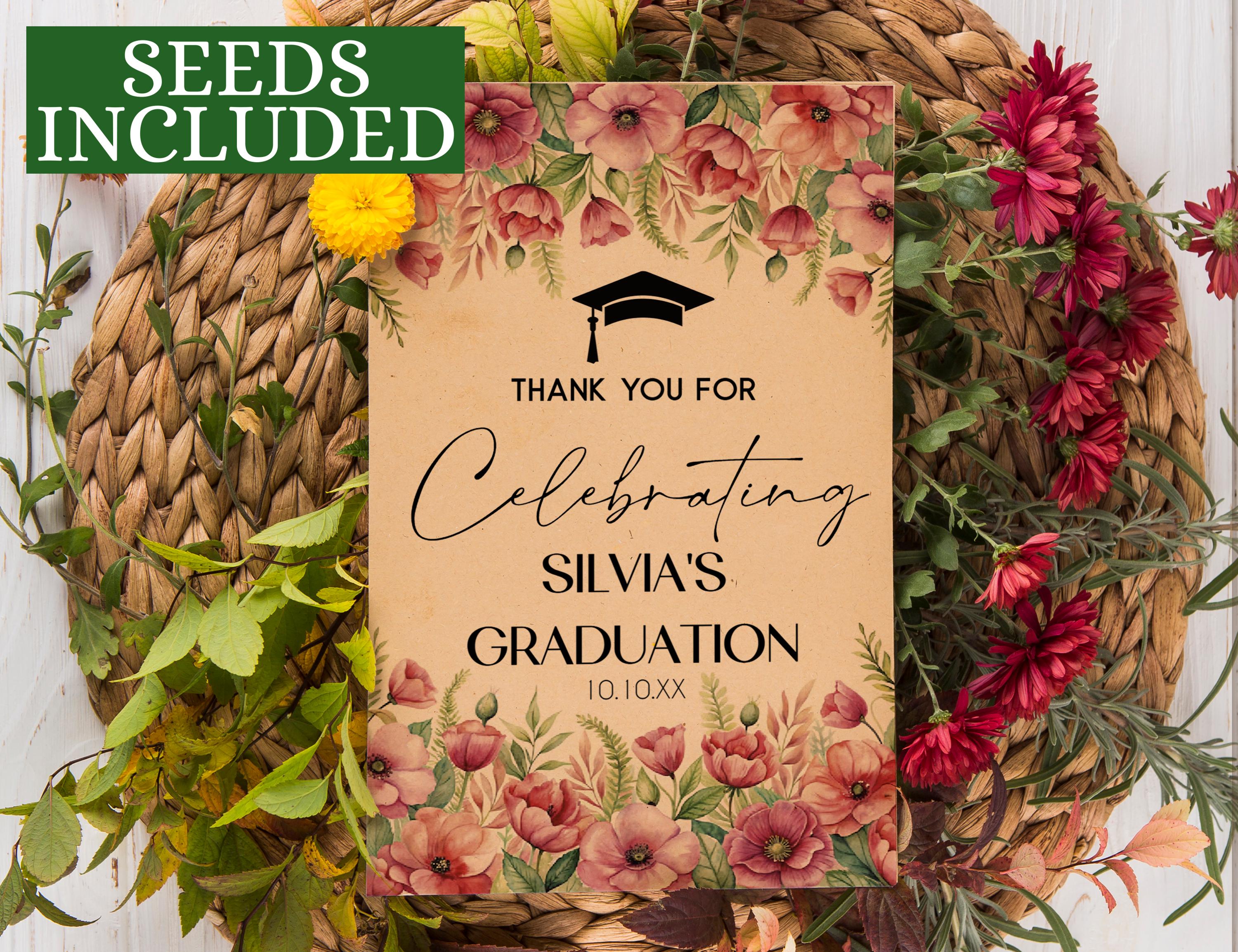 Custom Graduation Seed Packets/graduation Seed Packets for Thank You ...