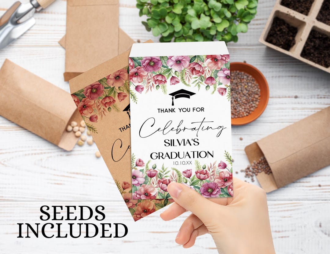 Class of 2025 Graduation Seed Packets/graduation Wildflower Seeds ...