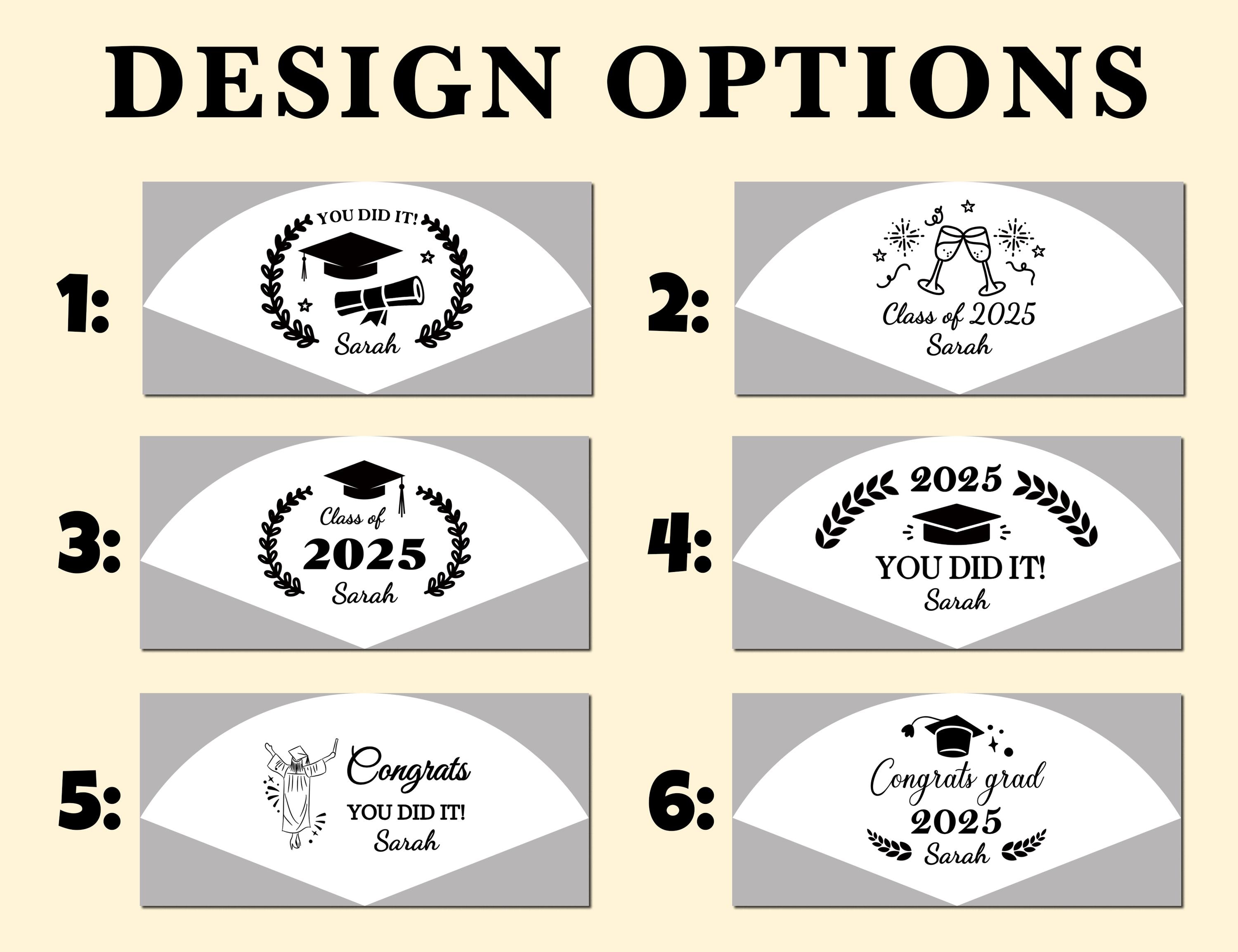 Custom Graduation Celebration Hand Fans/class of 2025 Graduation ...