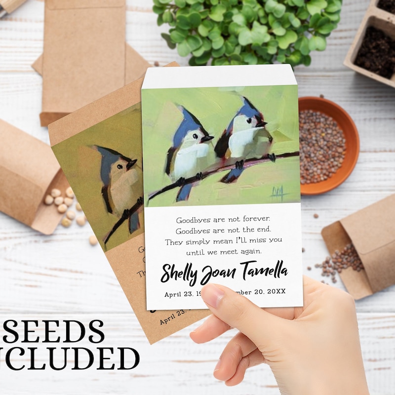 Bird Seed Memorial Packets - Etsy