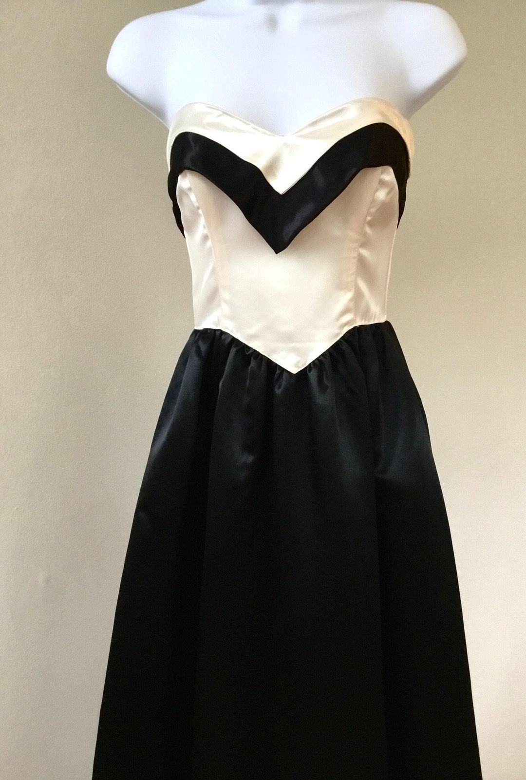 80’s Gunne Sax Prom Dress. Sweetheart Neckline, Strapless, Size 5 - Etsy