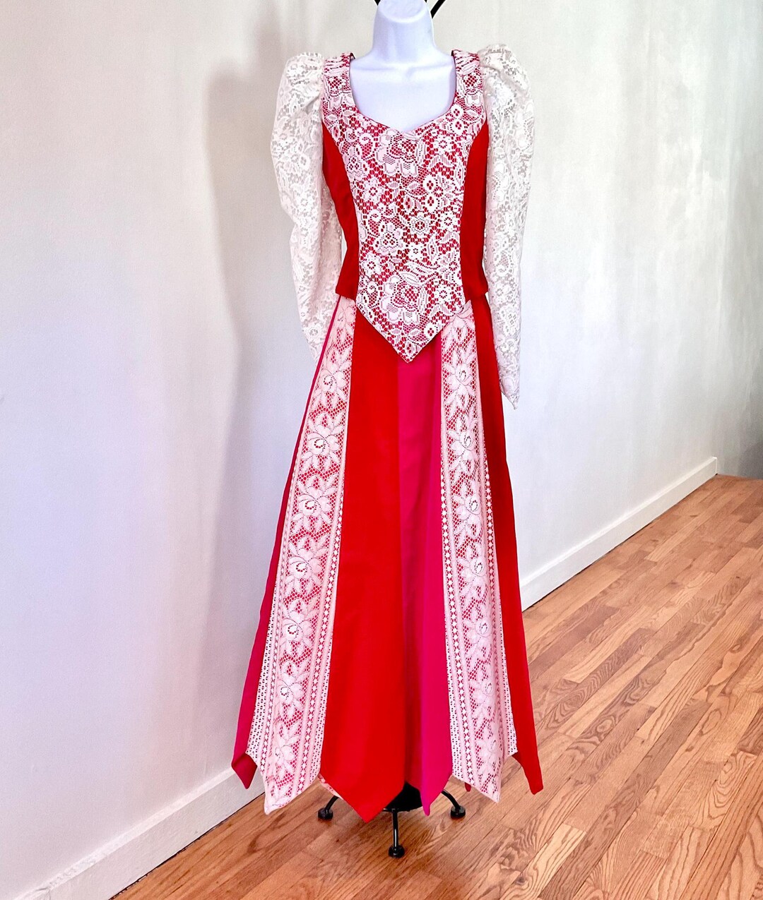 70s/80’s Prairie/princess Velvet and Lace Maxi Skirt and Blouse. M - Etsy